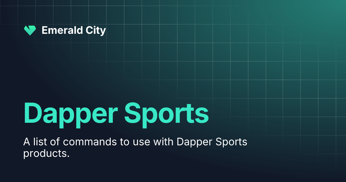 Dapper Sports | Emerald City