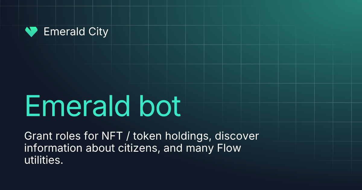 Emerald bot | Emerald City